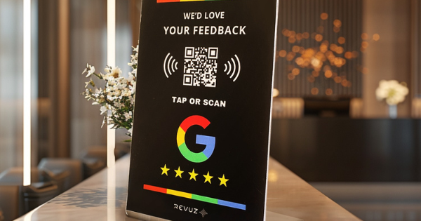 REVUZ Premium Acrylic Google Review Standee