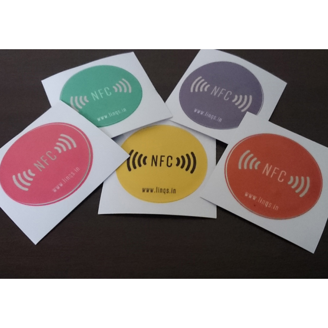 LINQS® NFC Tag Sticker (Set of 5) | Smartrac Circus NTAG213 chip | for ...